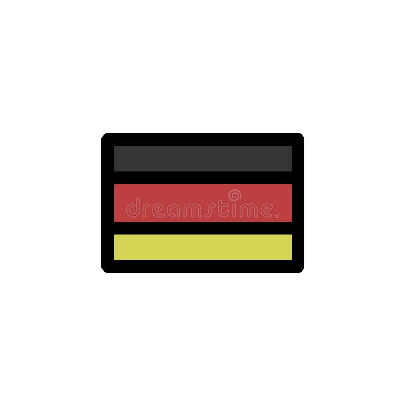 Germany Flag Icon stock vector. Illustration of document - 266546138