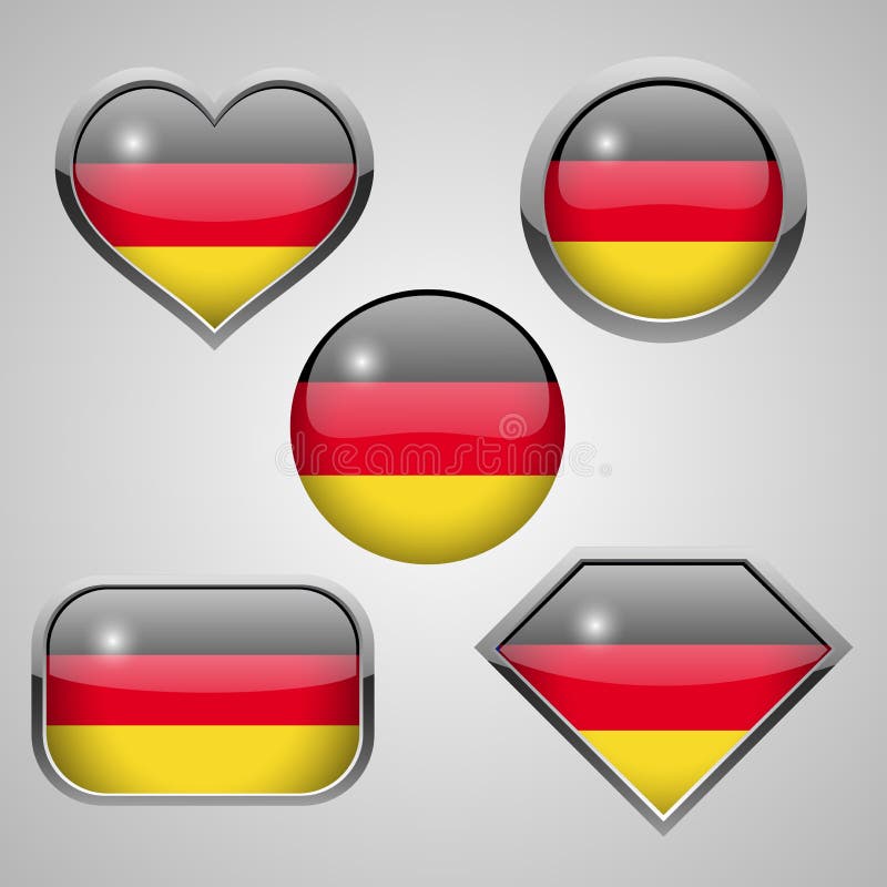 Germany flag icon theme stock vector. Illustration of german - 98228702