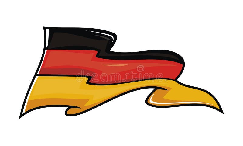Germany Flag Logo Design Template Stock Vector - Illustration of design ...