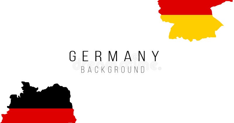 Germany Flag Map. the Flag of the Country in the Form of Borders. Stock ...
