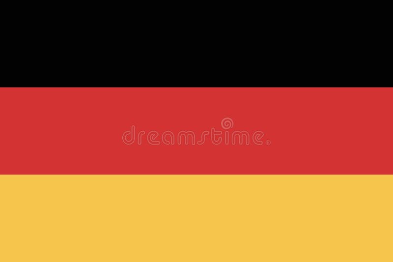 Germany Flag National Emblem Graphic Element Illustration Stock Vector ...