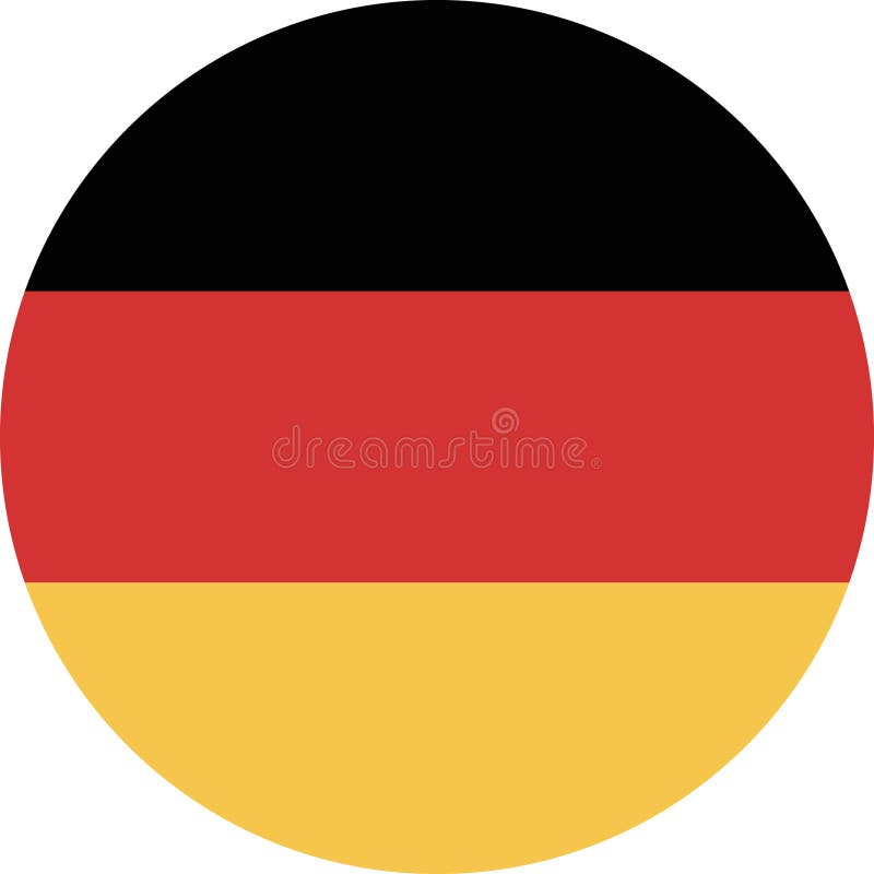 Germany Flag National Emblem Graphic Element Illustration Stock Vector ...
