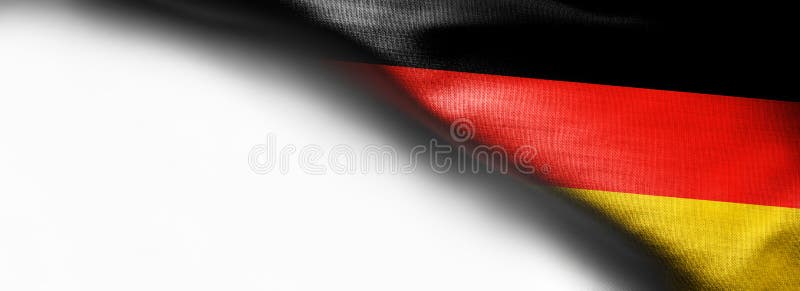 Germany Flag on Plain White Background Stock Photo - Image of ...