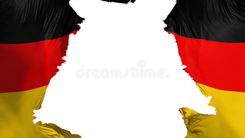 Germany flag ripped apart stock illustration. Illustration of cutout ...