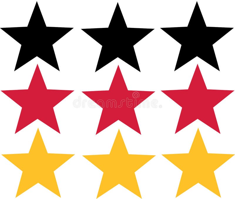 Germany flag from stars. stock vector. Illustration of star - 107166869