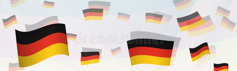 Germany Flag-themed Abstract Design on a Banner. Abstract Background ...