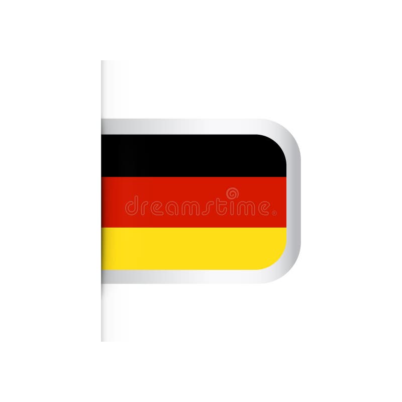 Germany Flag Vector Bookmark Icon Stock Vector - Illustration of event ...