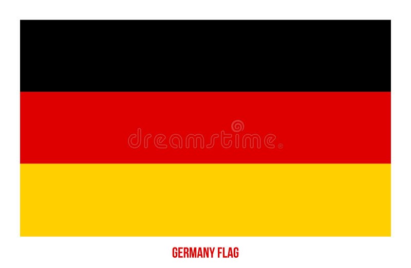 Germany Flag Vector Illustration on White Background. Germany National ...