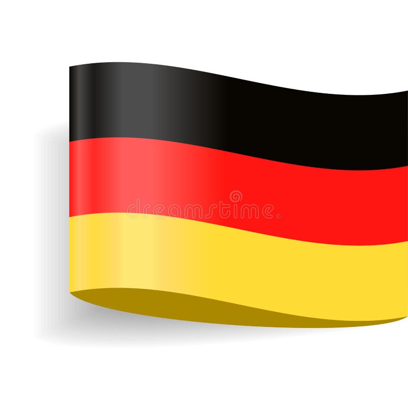 Germany Flag Vector Label Tag Icon Stock Illustration - Illustration of ...