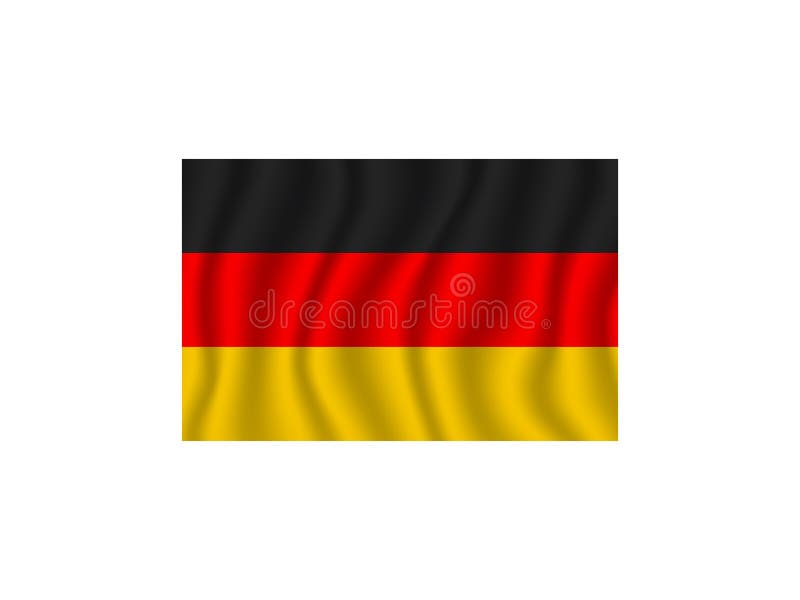 Germany Flag Waving Vector Illustration Flag Icon Standard Color ...