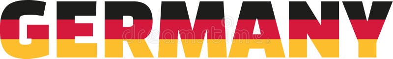Germany flag word stock vector. Illustration of flag - 107167199