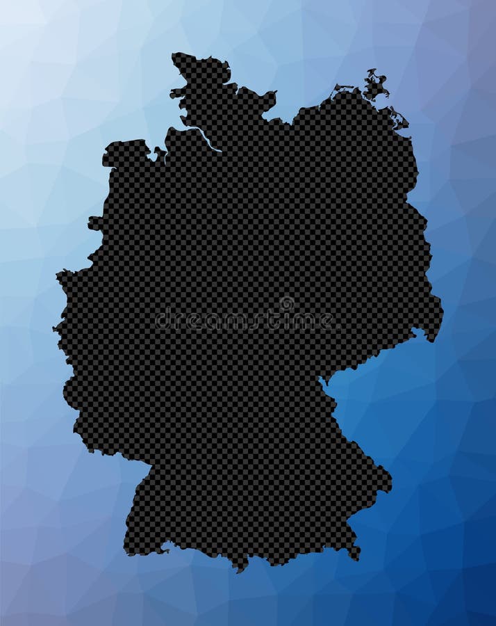 Germany geometric map. stock vector. Illustration of line - 176645149