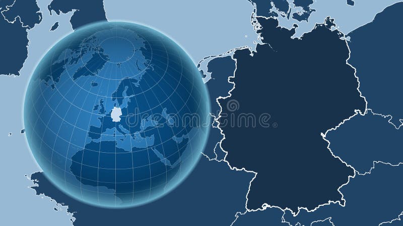 Germany - Solid Black Outline Border Map of Country Area. Simple Flat ...