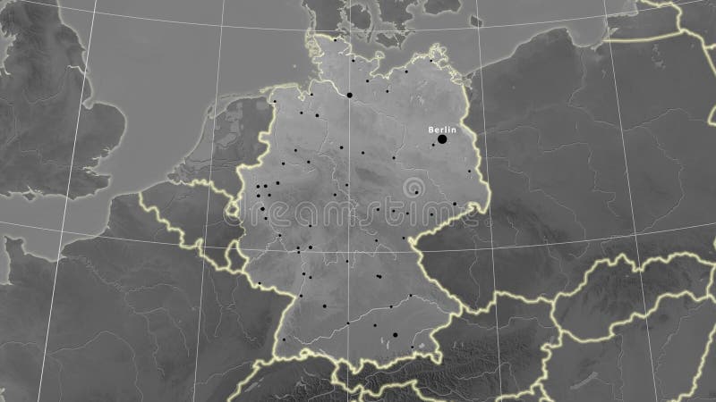 Germany - Grayscale. Composition, Borders Stock Illustration ...