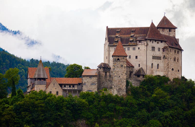 Germany Gutenberg Castle in Balzers, Liechtenstein Stock Image - Image ...