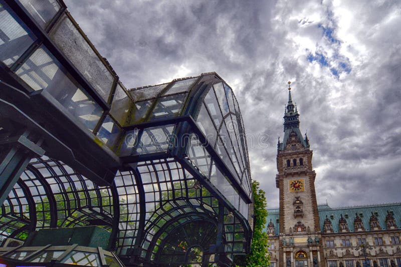 Germany , Hamburg. Exterior View of the Town Hall Editorial Stock Image ...