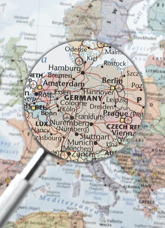 Car Germany Map with Pinpoint Line Stock Image - Image of vitamin, case ...