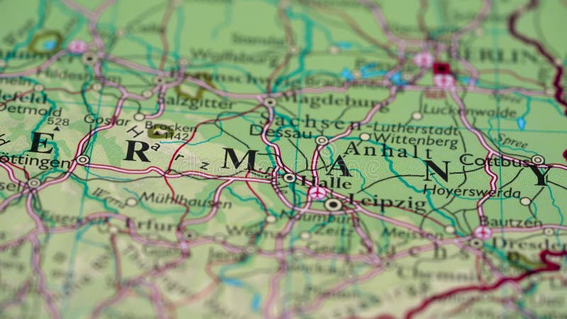 Germany Highlighted on a World Map 4K Stock Video - Video of journey ...