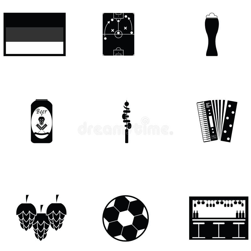 Germany icon set stock vector. Illustration of vector - 120565601