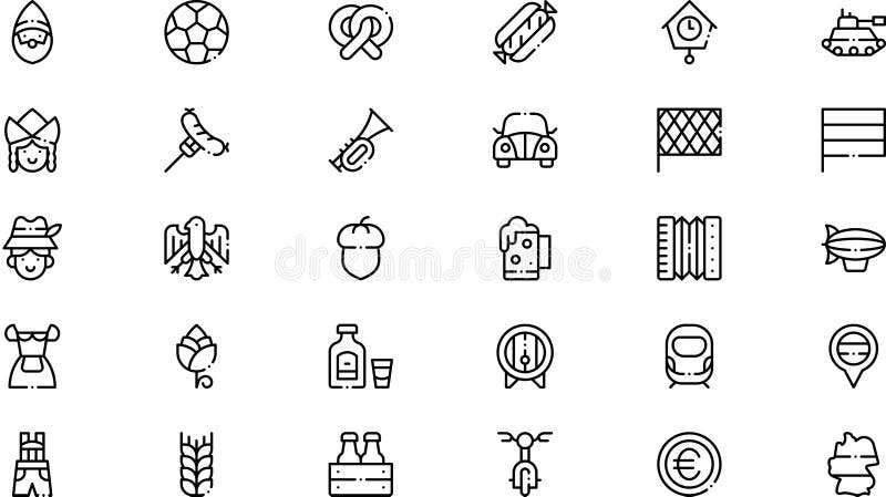 Germany Icons High-Quality Vector Icons Collection with Editable Stroke ...