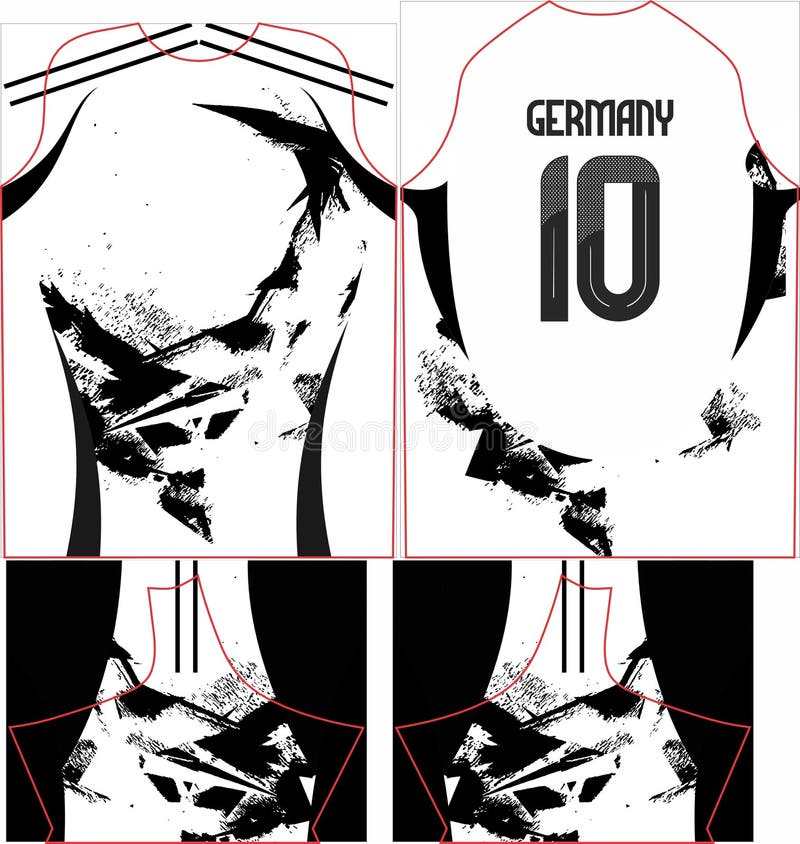 Germany-Inspired Sports Uniform Vector Design – Size M Stock Vector ...