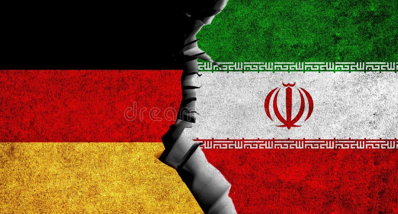 Germany and Iran Flags Together Stock Illustration - Illustration of ...