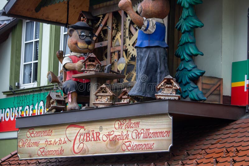 Germany, 8, June, 2024: Traditional German Welcome Sign with Bear ...