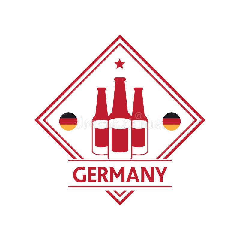 Germany Label Design. Vector Illustration Decorative Design Stock ...