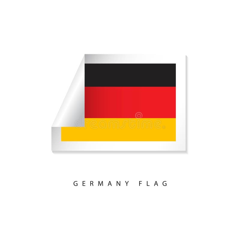 Germany Label Flags Vector Template Design Stock Vector - Illustration ...
