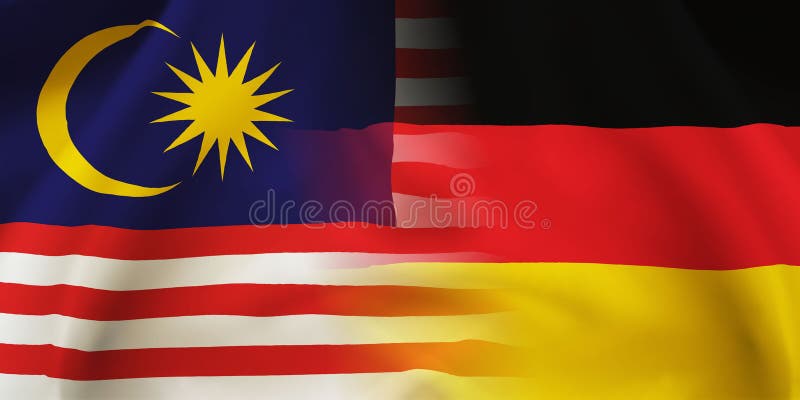 German,Malawi Flag Together.Germany,Malawi Waving Flag Background Stock ...