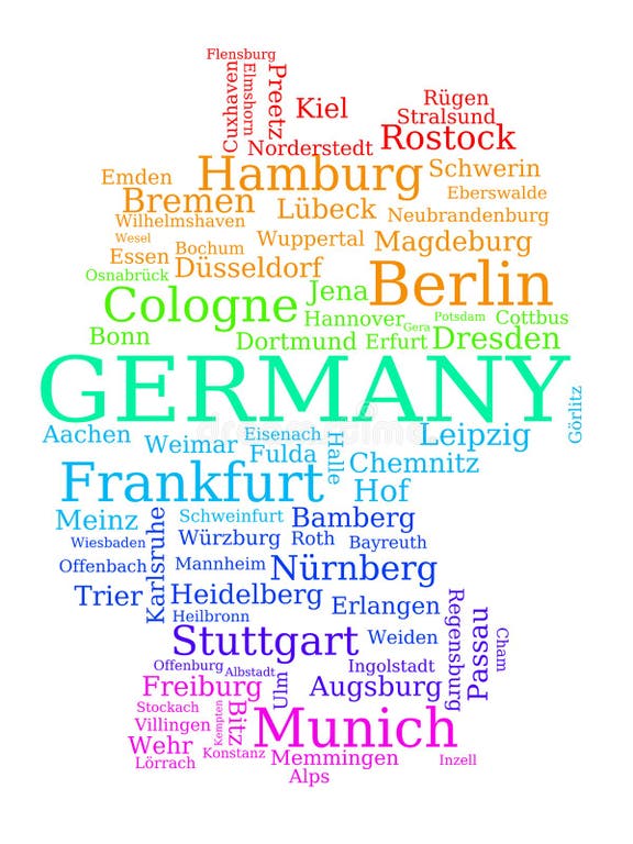 German Cities Map Stock Illustrations – 1,099 German Cities Map Stock ...