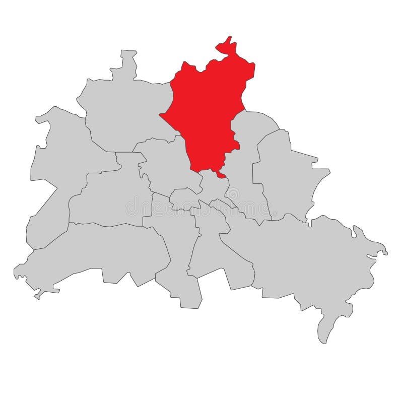 Germany - Map of Berlin - High Detailed Stock Illustration ...