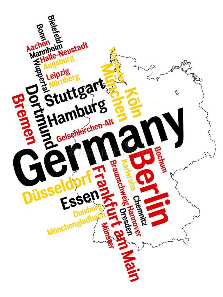 Germany Map Cities Stock Illustrations – 2,366 Germany Map Cities Stock ...