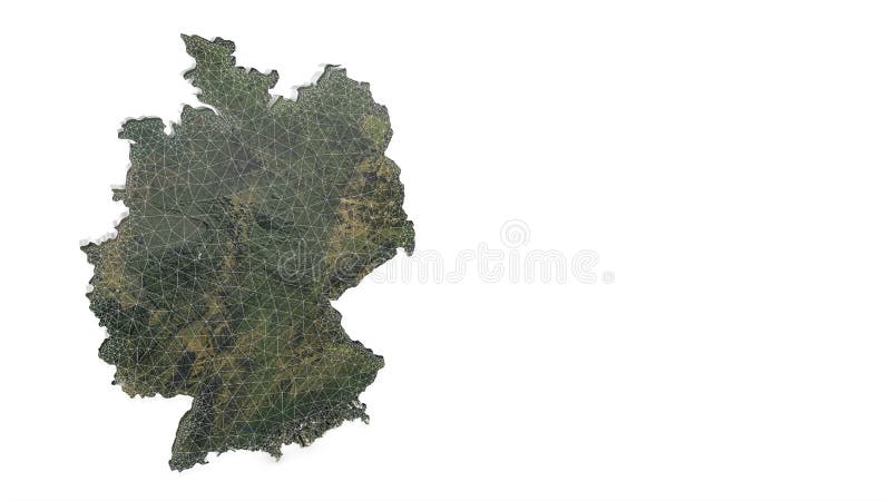 A Germany Map of Digital Isolated Illustration Stock Image - Image of ...
