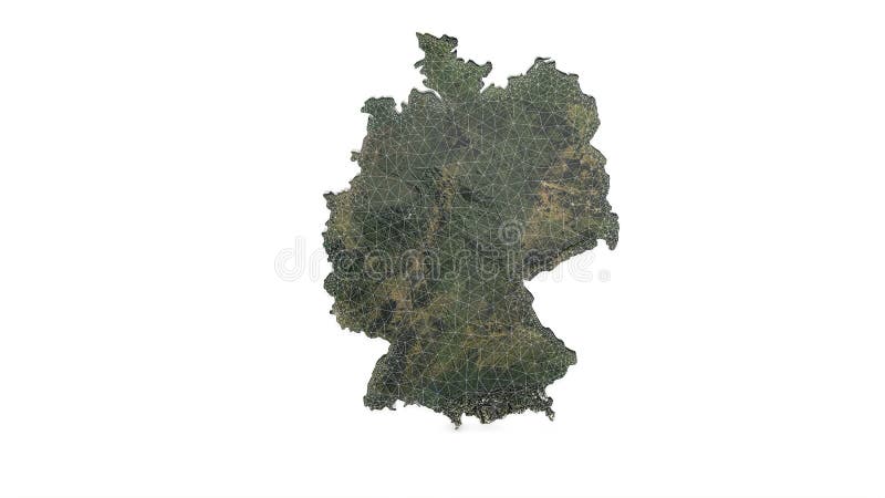A Germany Map of Digital Isolated Illustration Stock Photo - Image of ...