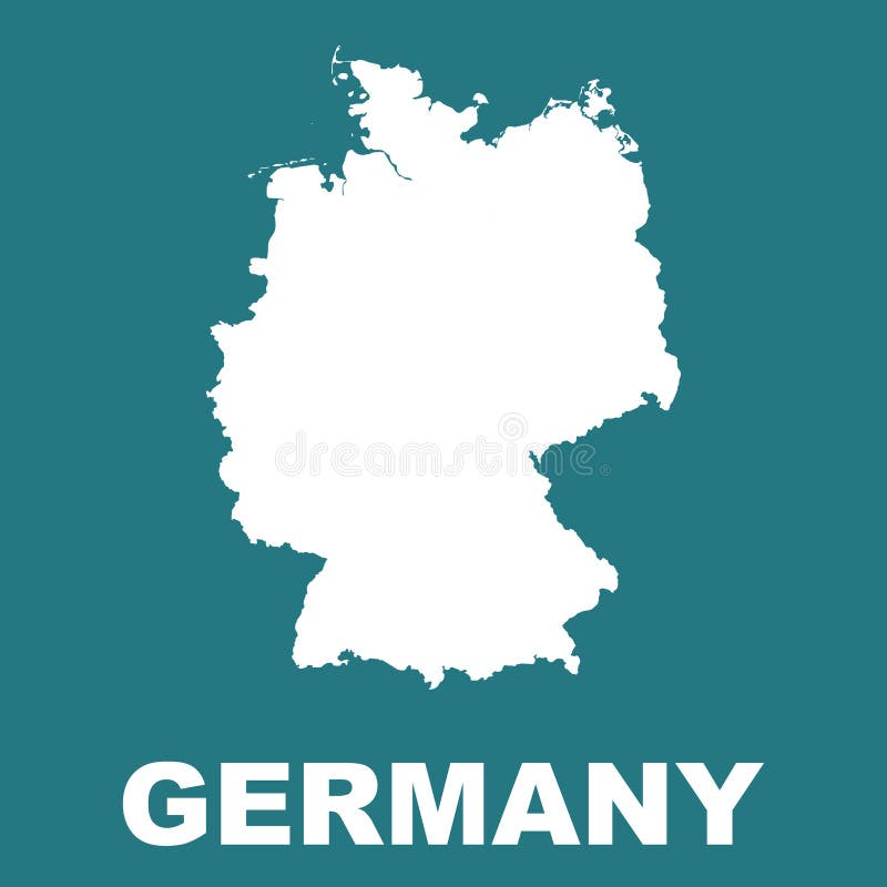 Germany Map. Flat Vector Illustration Stock Vector - Illustration of ...