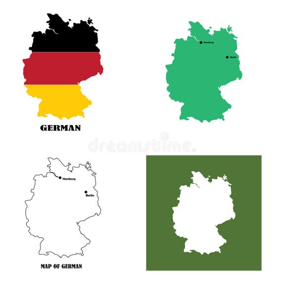 Germany map icon design stock vector. Illustration of patriotic - 358684278