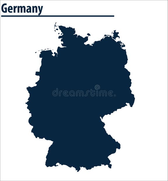 Germany Map Illustration Vector Stock Vector - Illustration of ...
