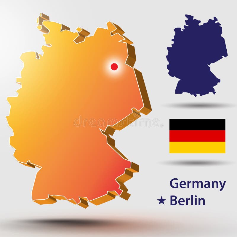 Germany stock vector. Illustration of graphic, golden - 126312647