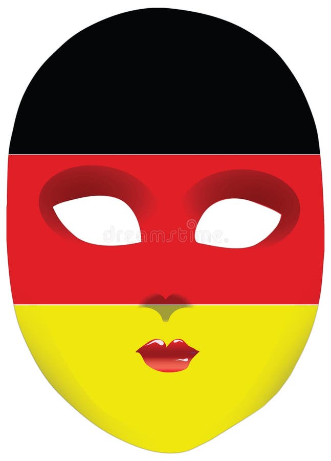 Germany mask stock vector. Illustration of pattern, design - 53342880