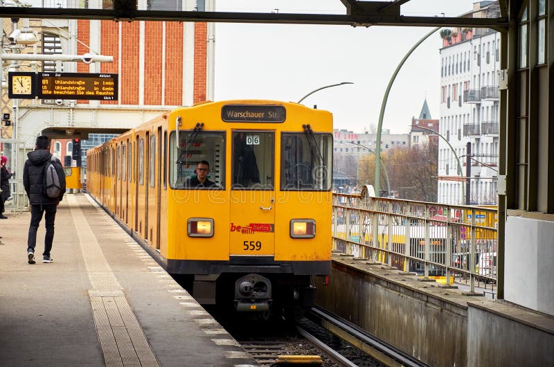 Germany. Metro Station in Berlin. February 17, 2018 Editorial ...