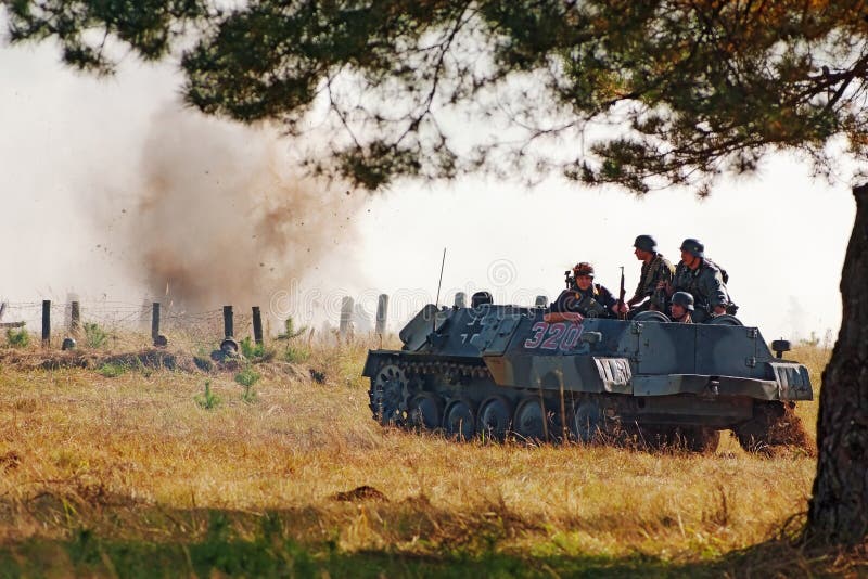 Germany Military Vehicle in Fighting Editorial Photography - Image of ...