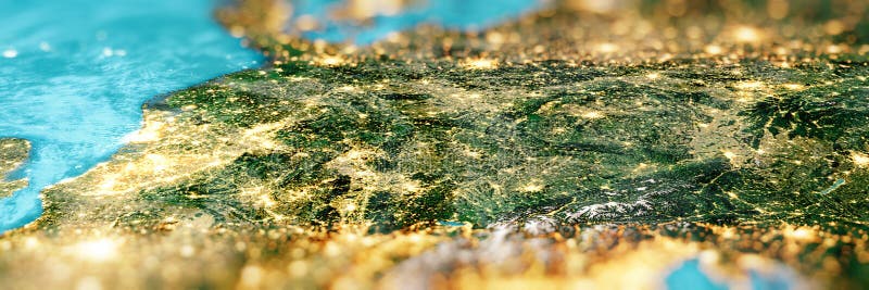 Germany, miniature map stock illustration. Illustration of travel ...