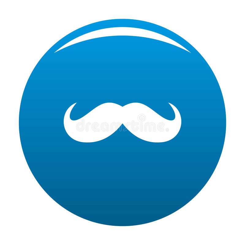 Germany mustache icon blue stock illustration. Illustration of isolated ...