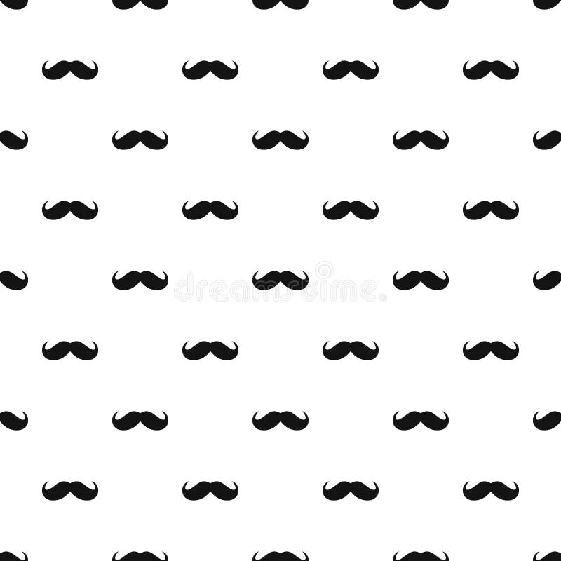 Germany Mustache Pattern Seamless Vector Stock Vector - Illustration of ...