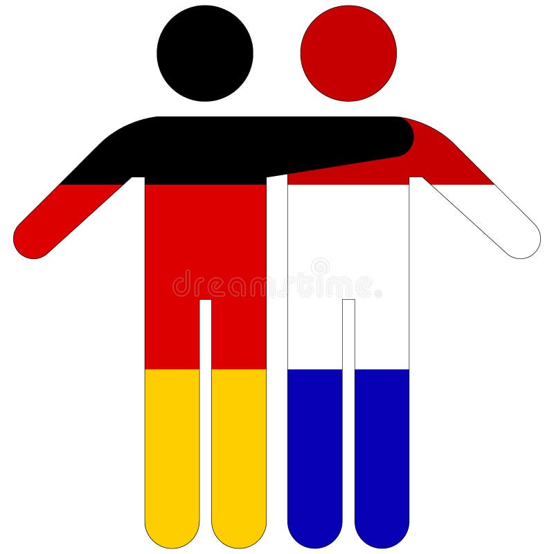 Map of Germany and the Netherlands. Stock Illustration - Illustration ...