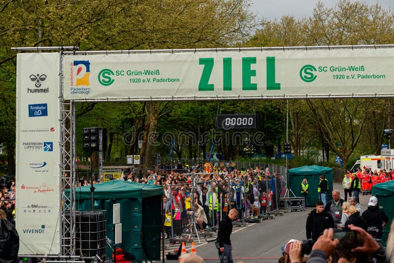 GERMANY, PADERBORN, 04-19-2025. Exciting Finish Line at the Paderborn ...
