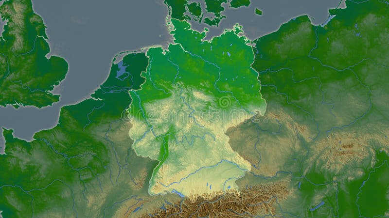 Germany - Physical. Composition Stock Illustration - Illustration of ...