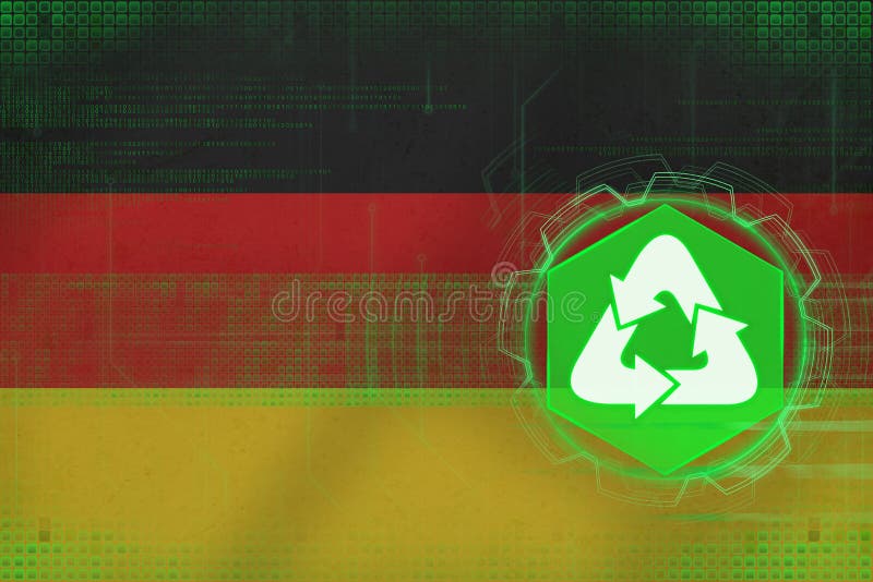 Germany Recycling. Eco Concept. Stock Illustration - Illustration of ...