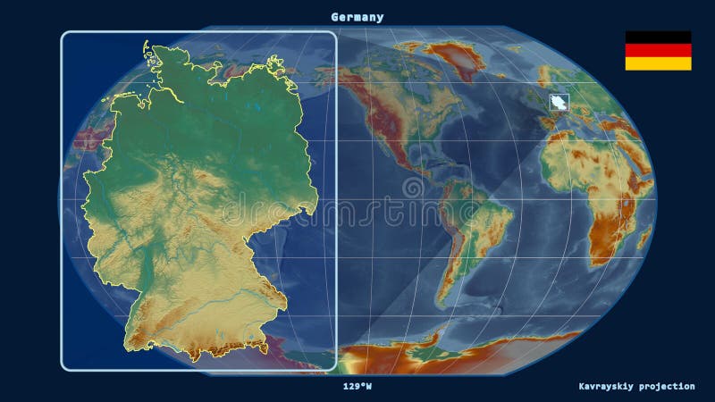 Germany, relief map stock illustration. Illustration of world - 3002856
